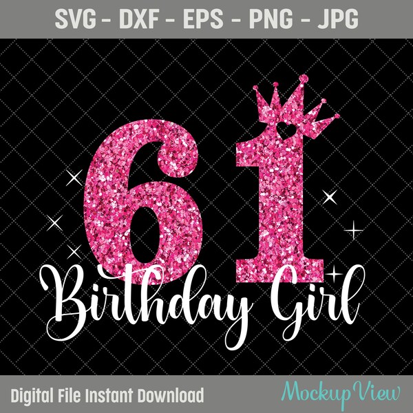 61st Birthday Svg - Etsy