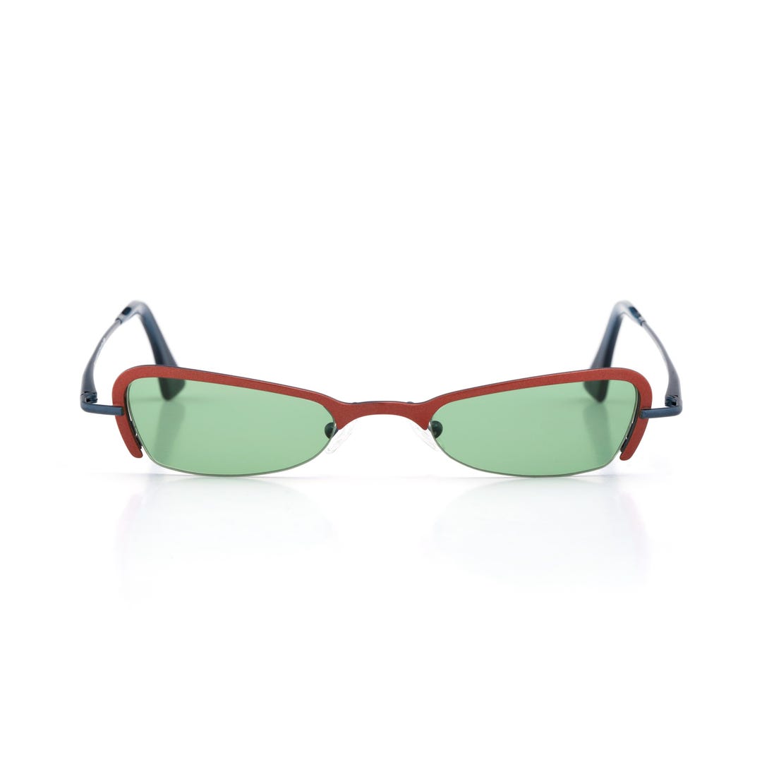 Jean Francois Rey J 764 Vintage Sunglasses, 90s French Semi Rimless Cat ...