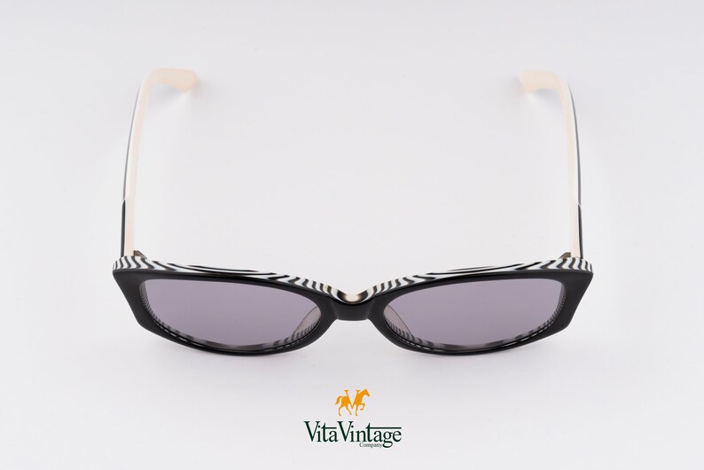 Vintage Cat Eye Sunglasses, Kxos 90s Made in Germany Black and White ...