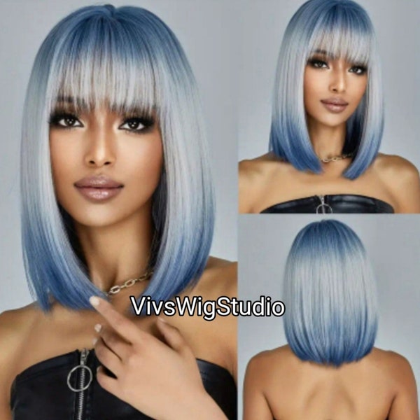 Wig With Bangs - Etsy