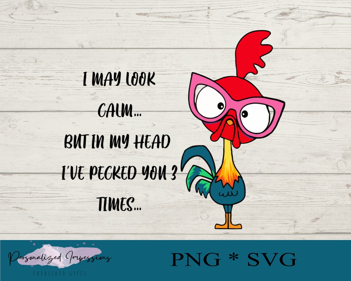 Funny Chicken Svg - Funny Chicken Png - Sublimation Transfer ...