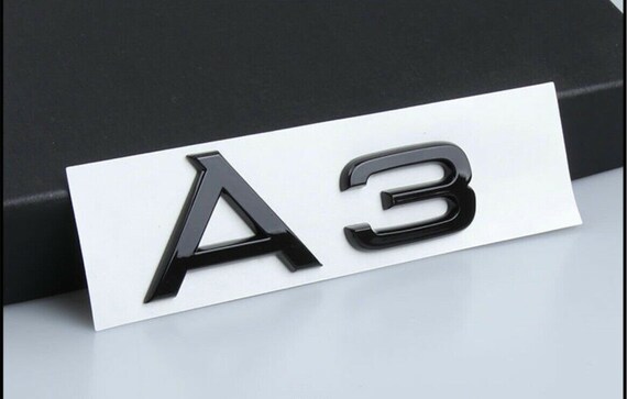 Logo Audi A3 Stickers Sticker Emblem Glossy Black | Etsy