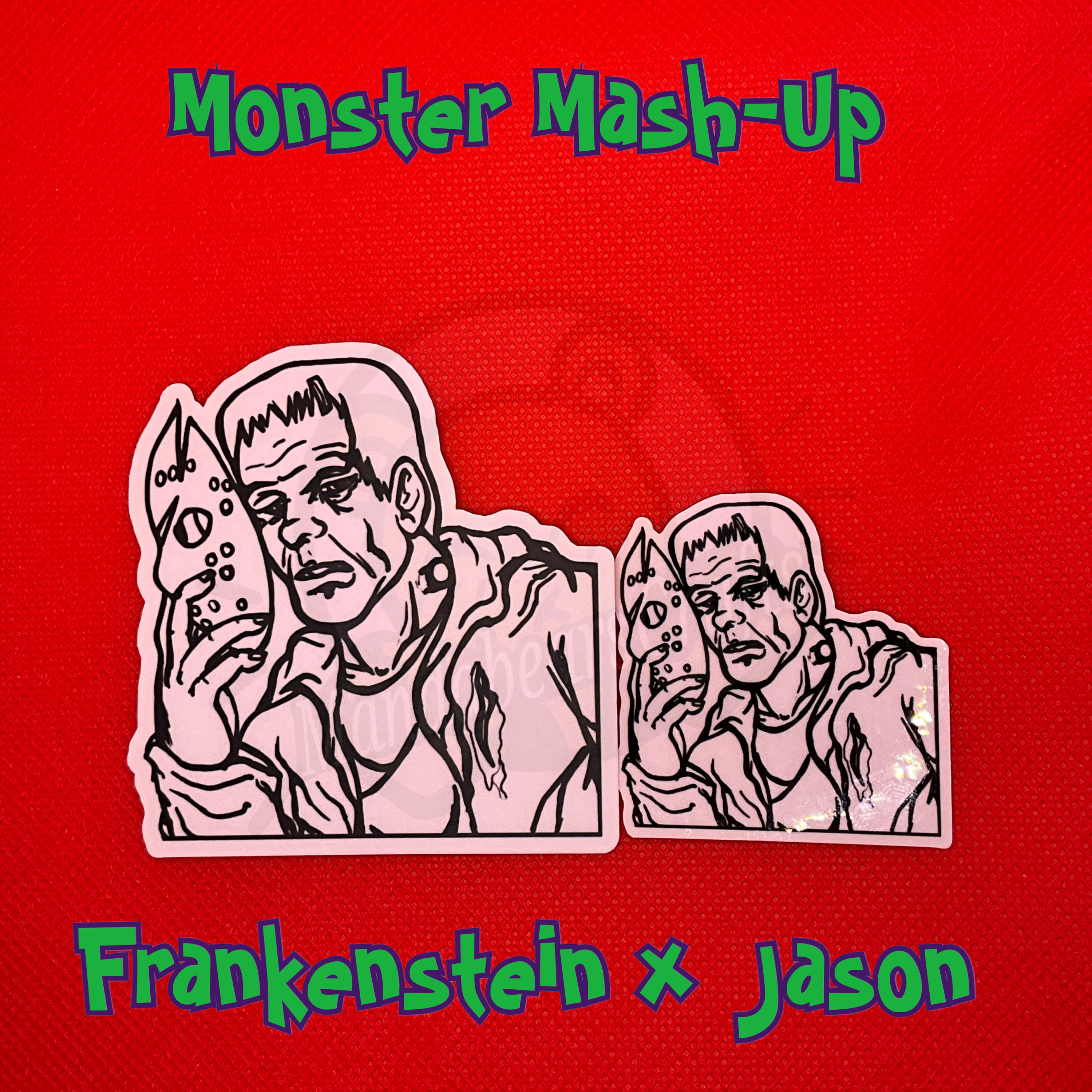 Frankensteins Monster X Jason Monster Mash-up Stickers - Etsy