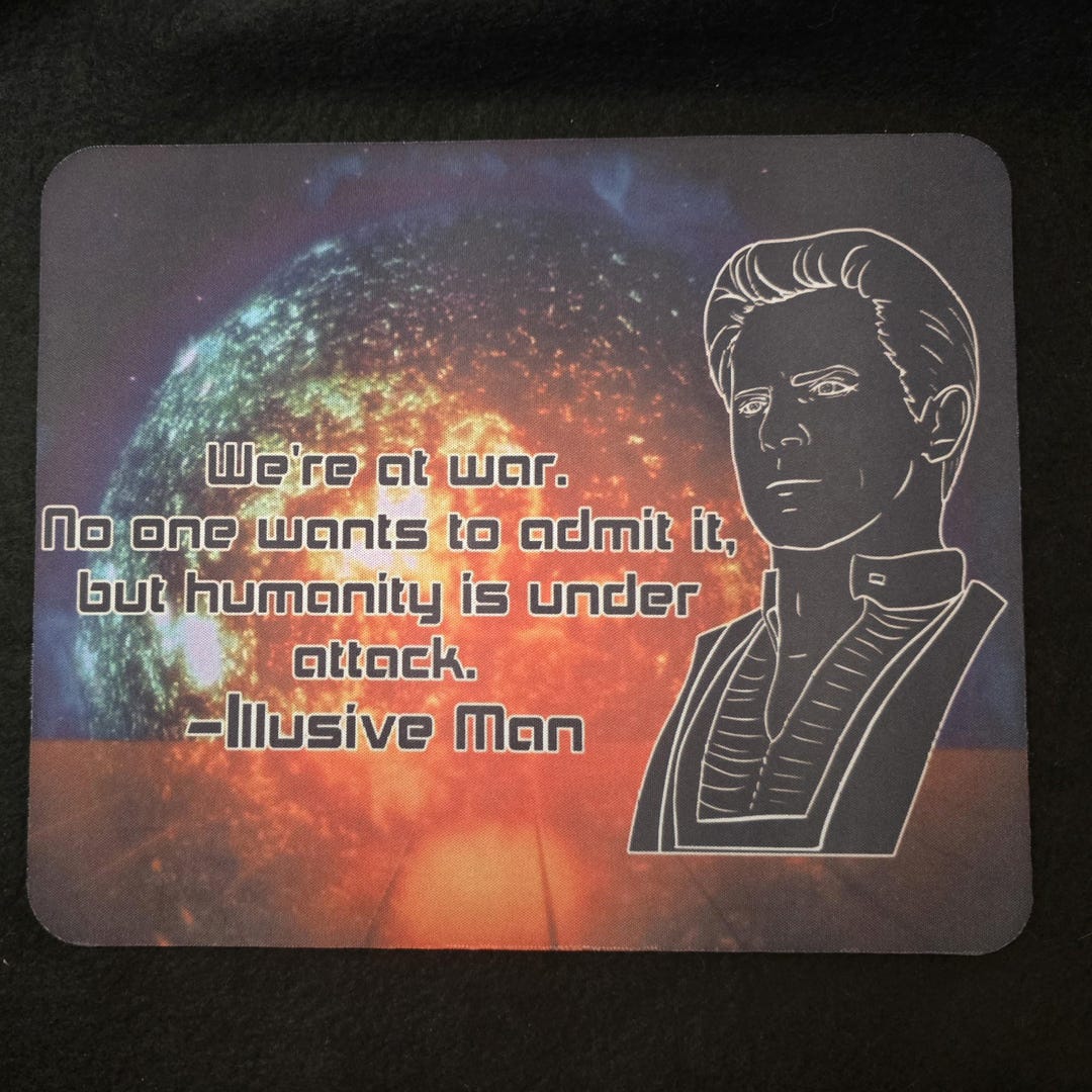 Illusive Man Mass Effect Mouse Pad - Etsy
