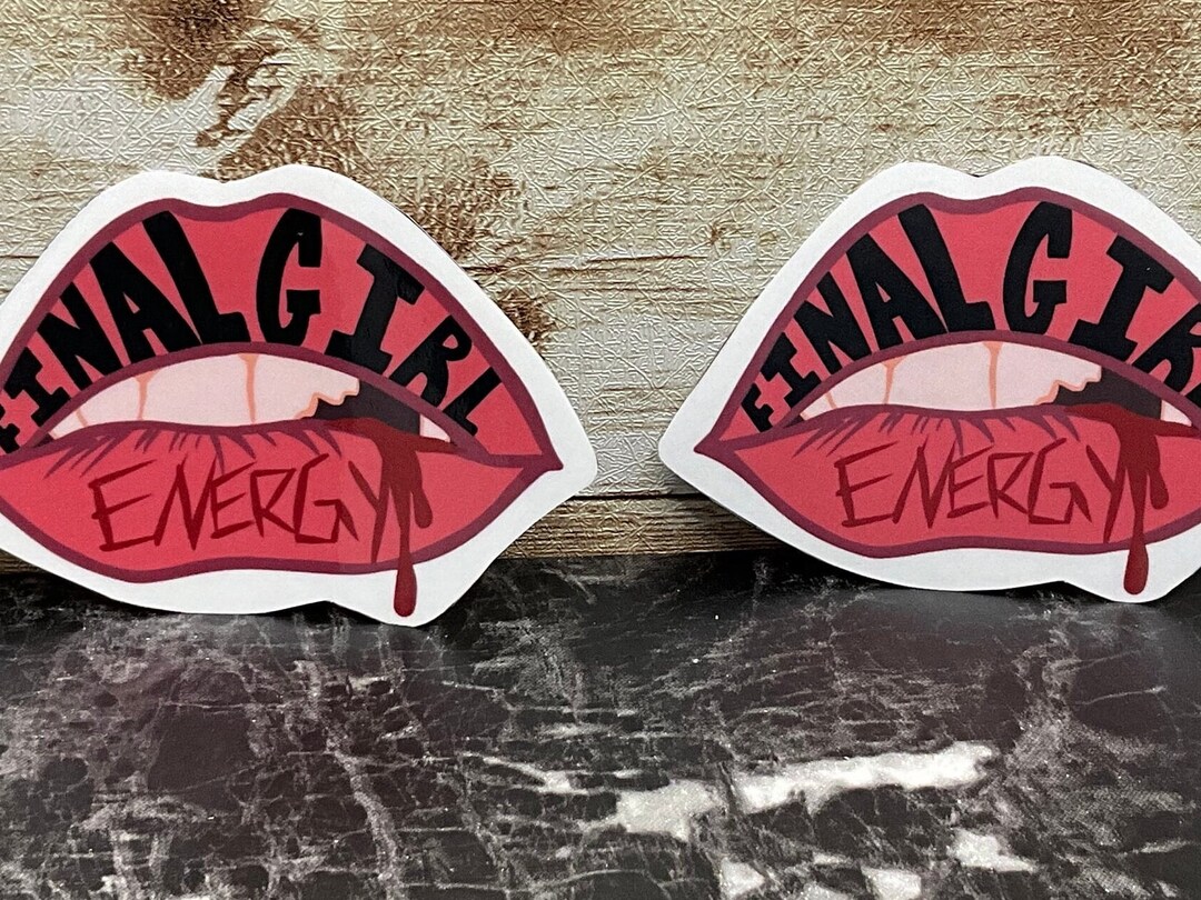 Final Girl Energy Lips Sticker - Etsy