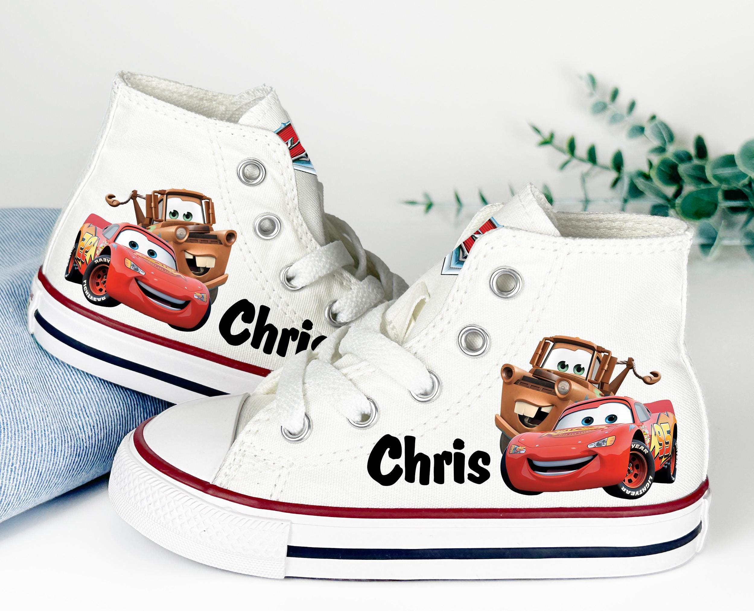 Lightning Mcqueen Mater Cars Custom Converse, Cars Toddler Shoes ...