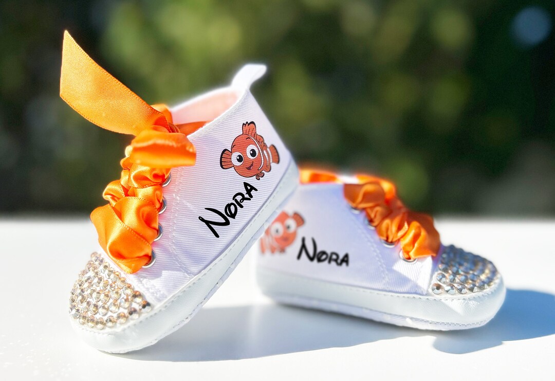 Nemo Baby Girl Shoes, Cute Disney Baby Shoes, Personalized Baby Shoes ...