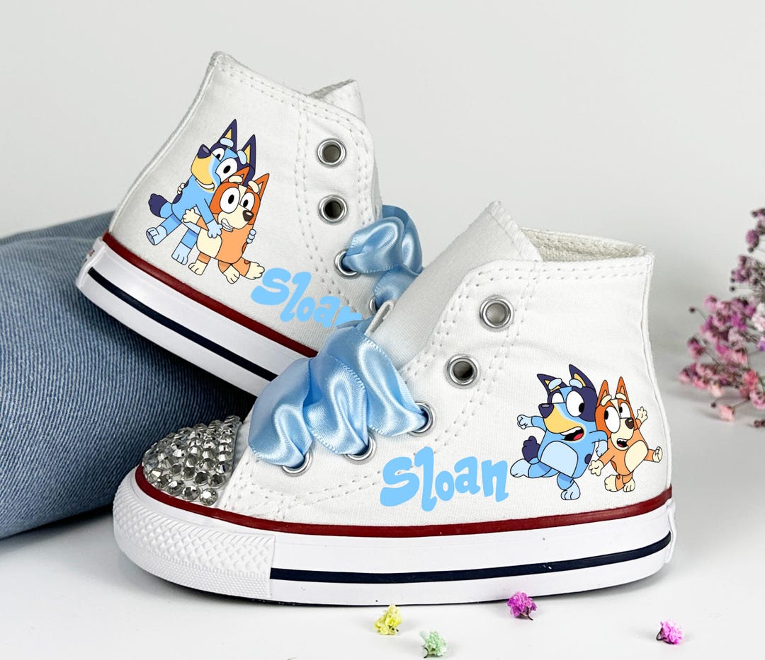 Custom Bluey Converse, Bluey Bingo Birthday Outfit, Bluey Baby Toddler ...