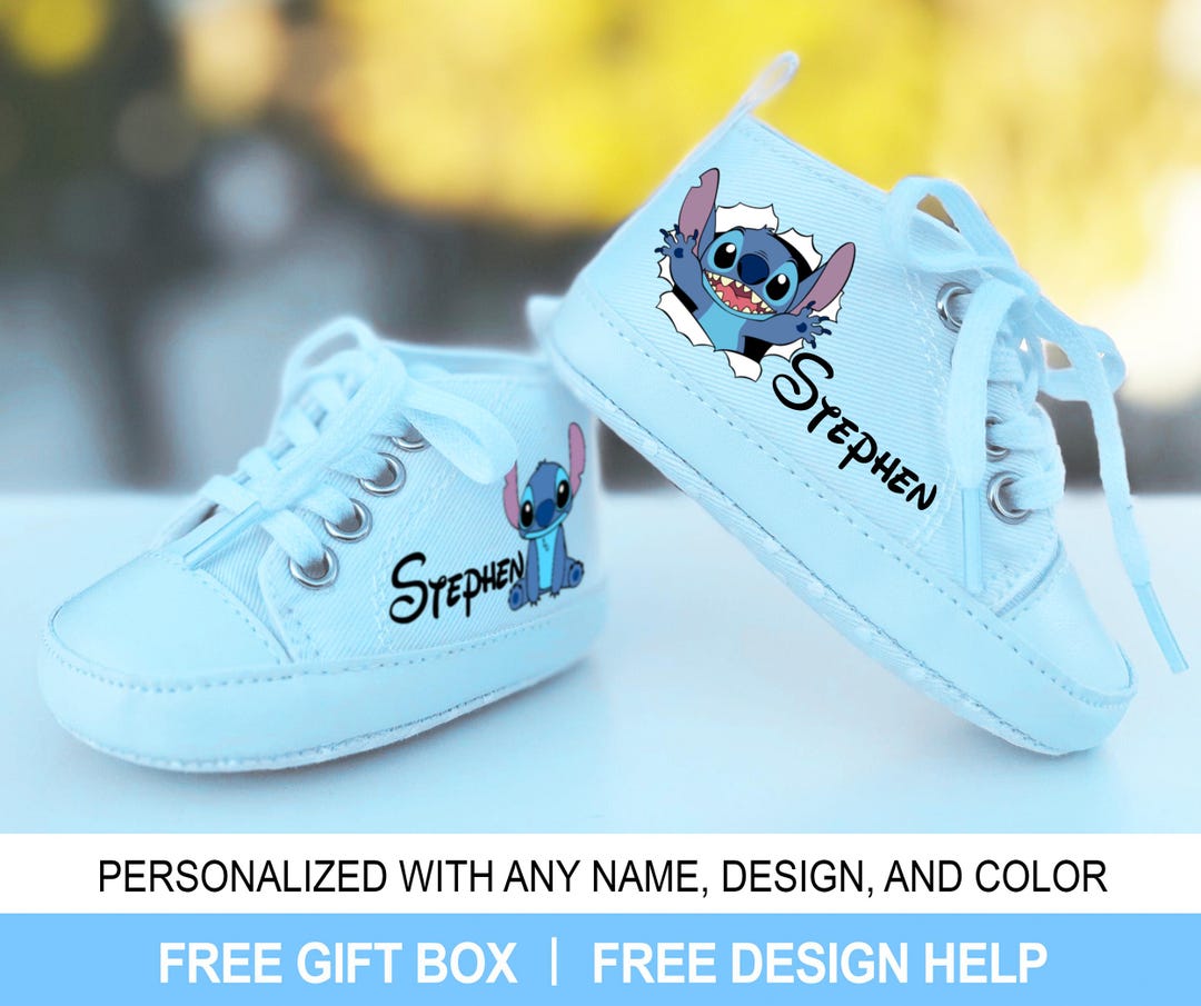 Lilo & Stitch Baby Shoes – Soft Sole, Custom Infant Sneakers - Etsy