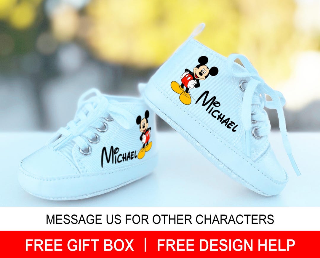 Mickey Mouse Baby Shoes, Mickey Baby Shower, Mickey First Birthday ...
