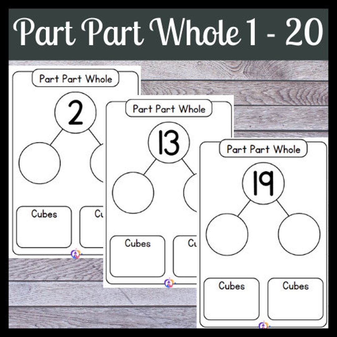 Part Part Whole Number Bonds - Etsy