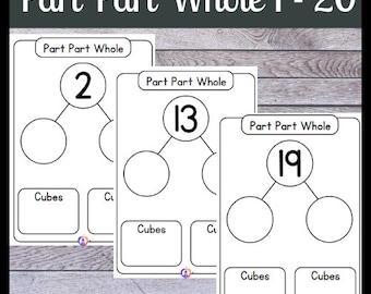 Part Part Whole Board - Number Bonds - Number Sense - Montessori ...