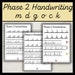 Phase 2 Phonics Handwriting Sheets - Etsy