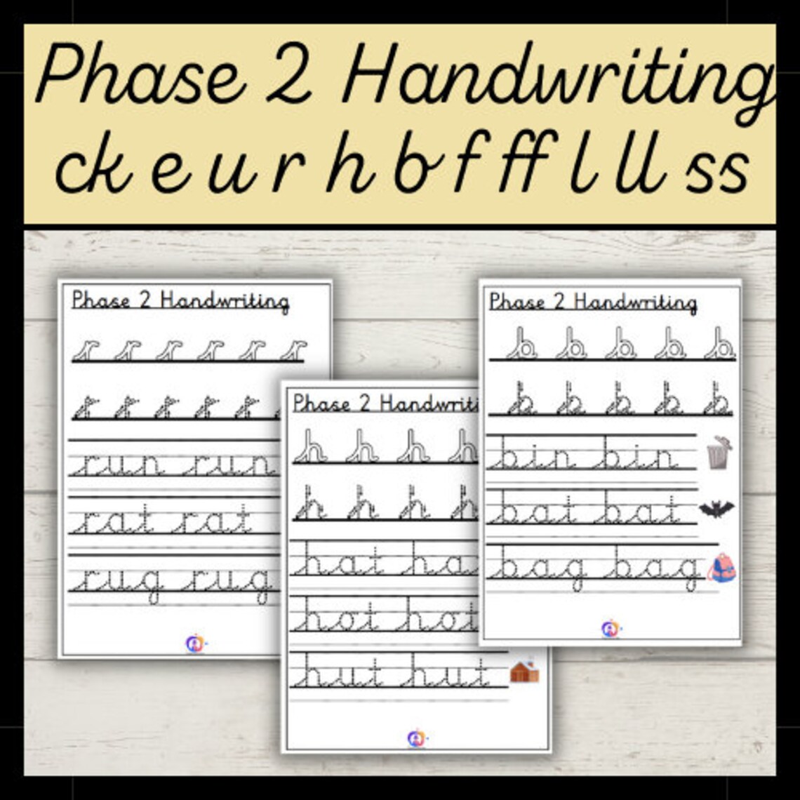 Phase 2 Phonics Handwriting Sheets - Etsy