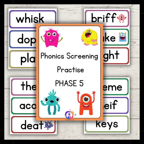Phonics Screening Check Practise - Etsy