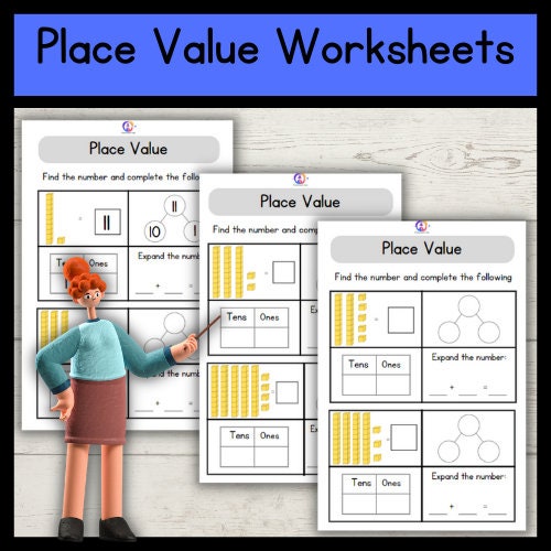 Place Value Worksheets - Etsy