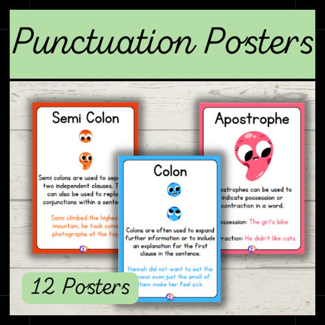 Punctuation Posters - Etsy