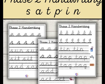 Phase 3 Phonics Handwriting Sheets - Etsy
