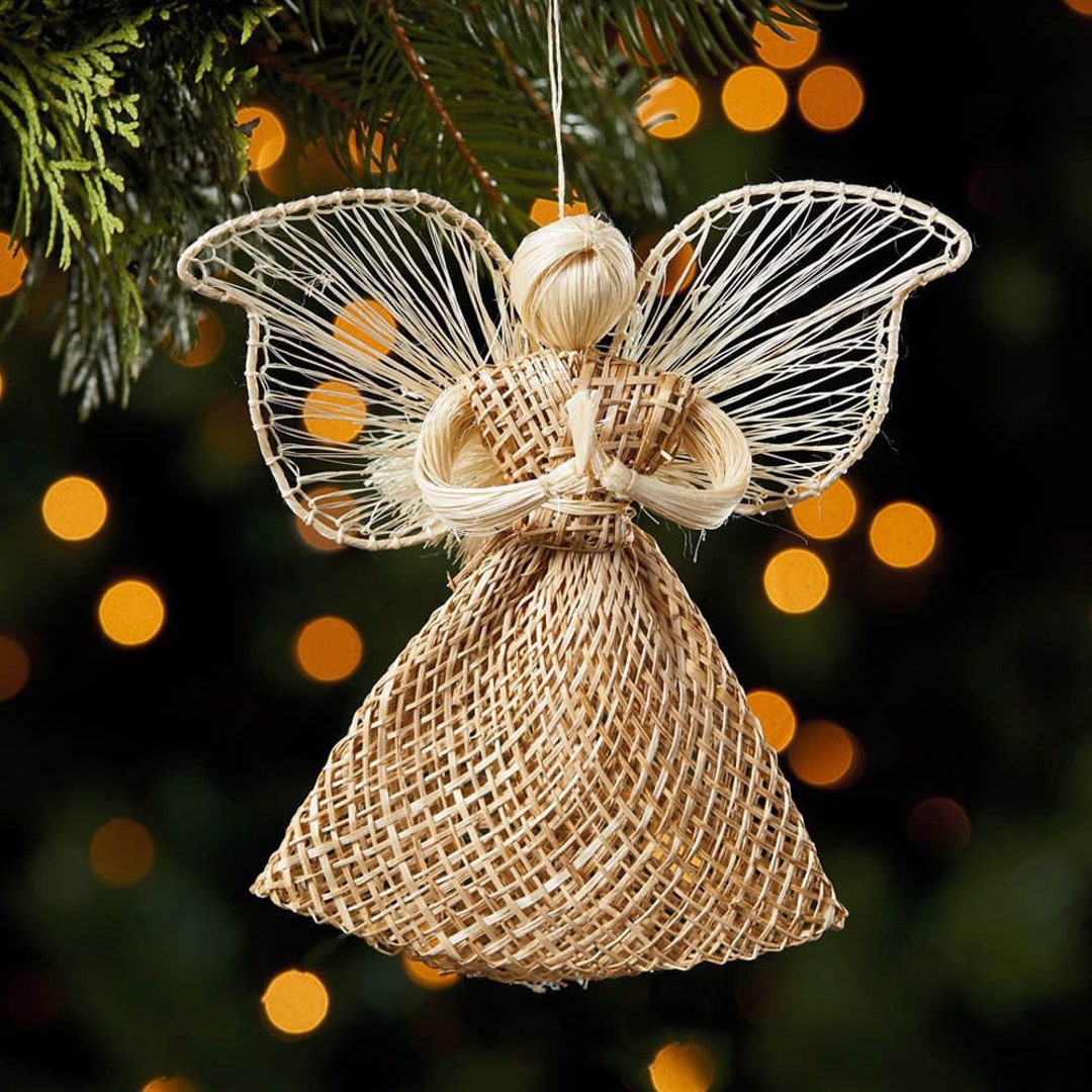 Philippines Abaca Fiber Praying Angel Christmas Ornament - Etsy