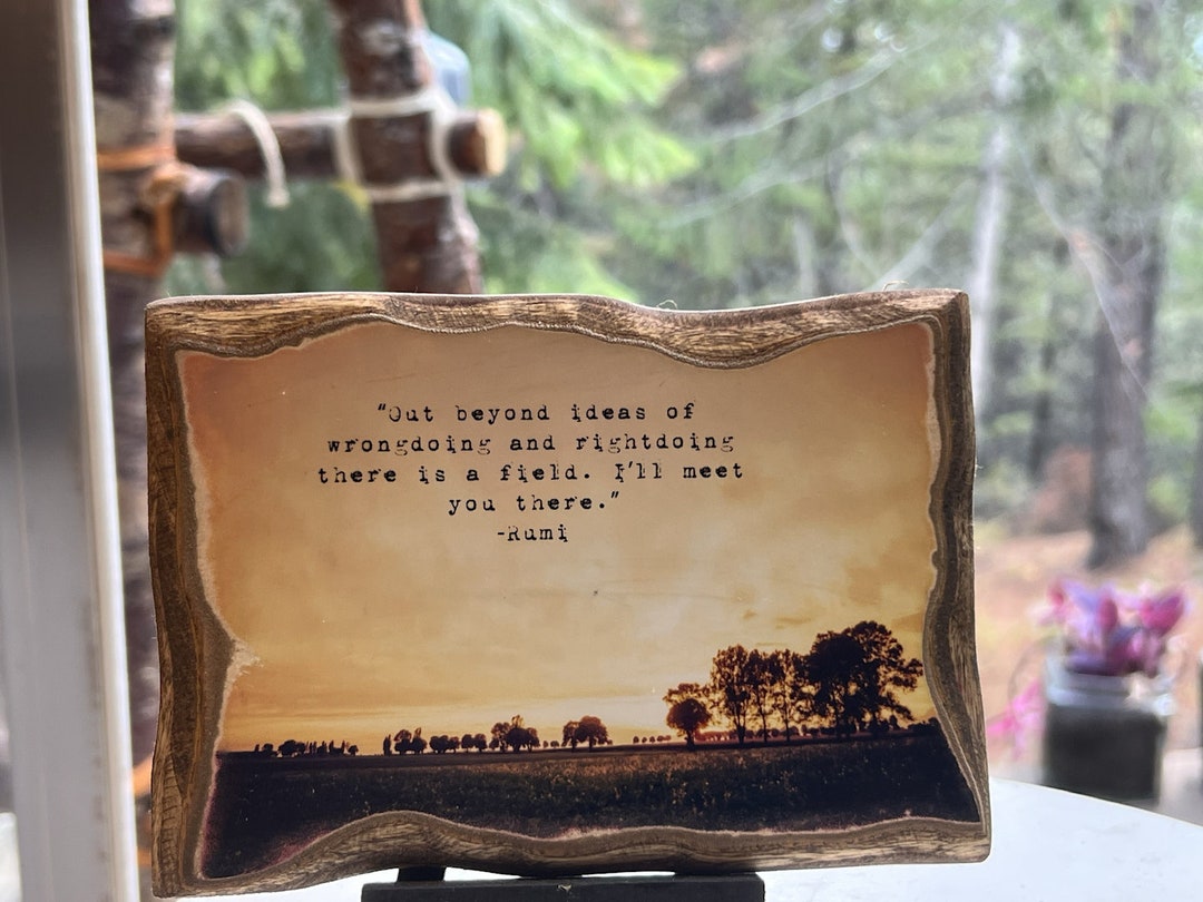 Rumi Quote Art field - Etsy