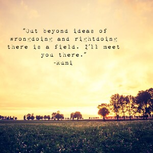 Rumi Quote Art field - Etsy