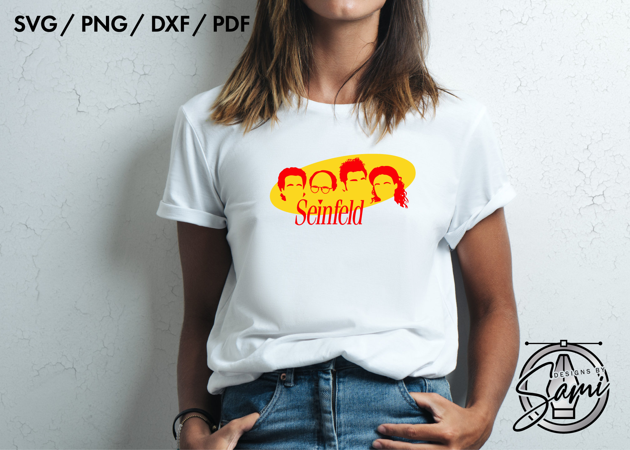 Seinfeld Svg, Png. Dxf, Pdf Files Character Svg TV Show Svg Silhouette ...