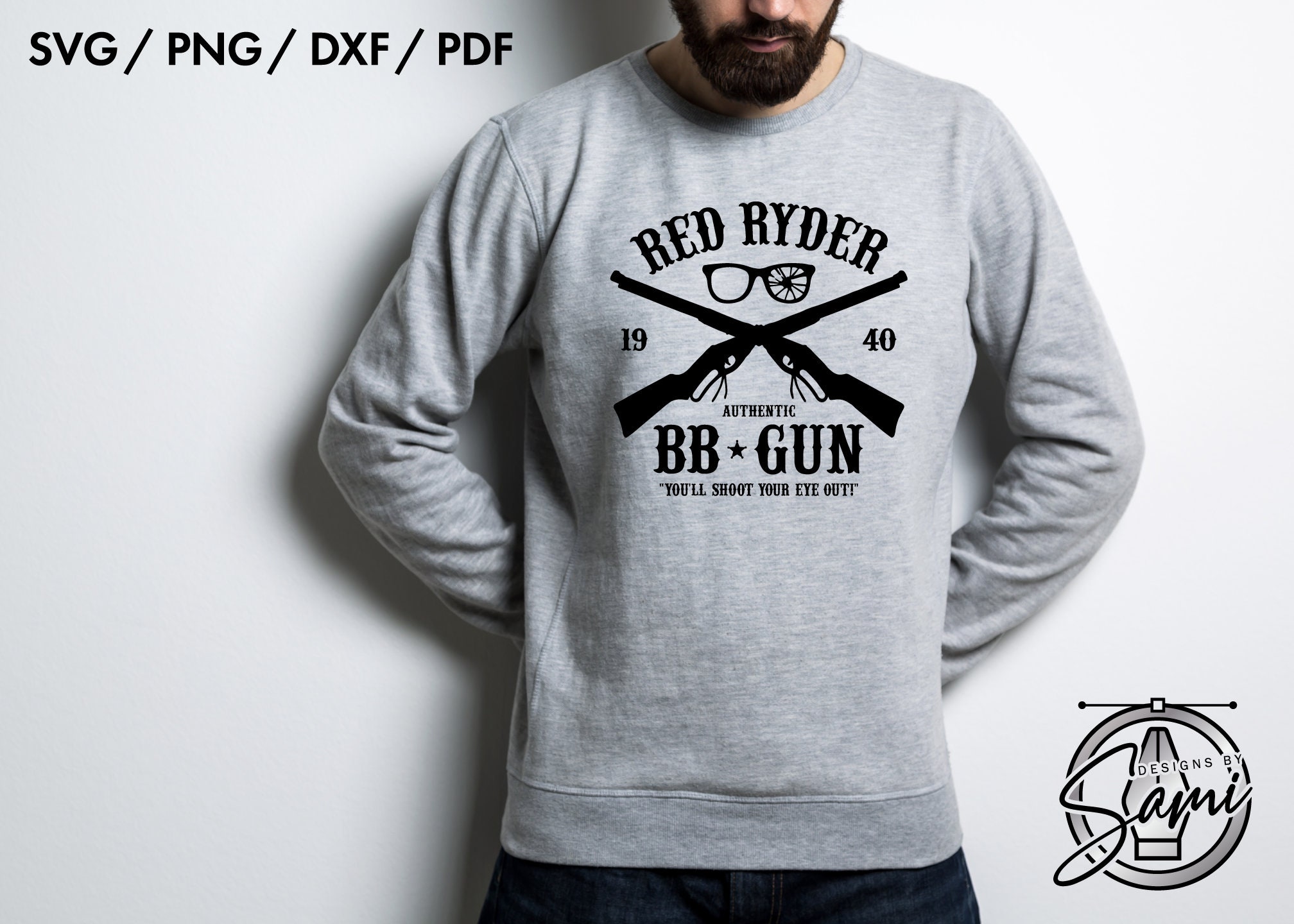 Red Ryder Svg, Png. Dxf, Pdf Files | Christmas Svg | A Christmas Story ...