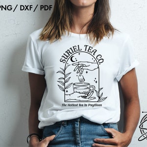 Suriel Tea Co. Svg, Png, Dxf, Pdf | ACOTAR | Sarah J Maas | SJM | Book ...