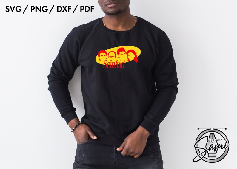 Seinfeld Svg, Png. Dxf, Pdf Files Character Svg TV Show Svg Silhouette ...