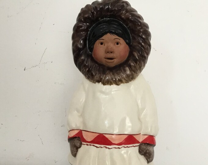 Vintage C. Alan Johnson Kaipuk Alaskan Child Ceramic Figure. 1962 C ...