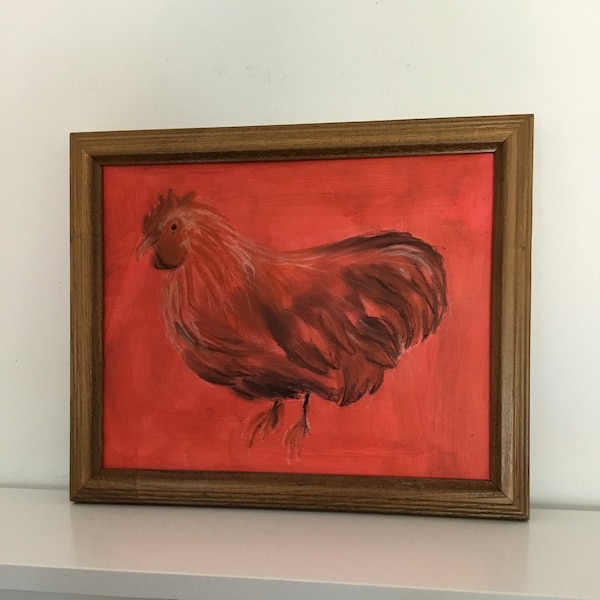 Primitive Rooster - Etsy