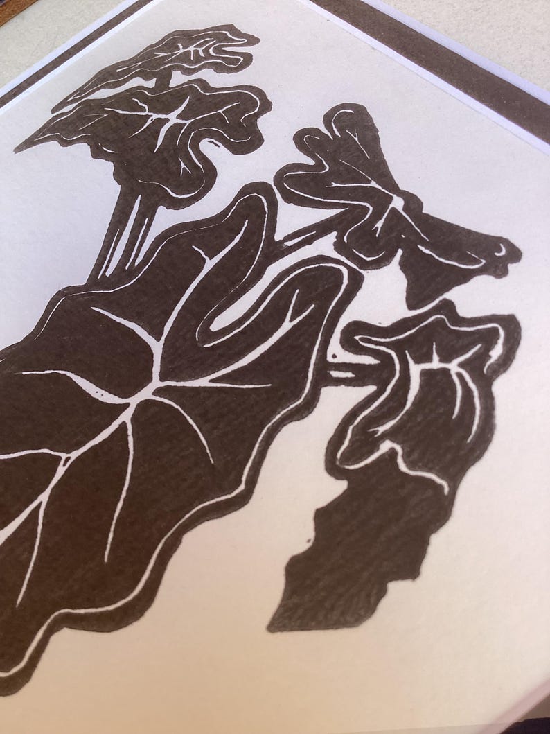 Alocascia Polly Screen/block Print. Limited Edition Artist Signed and ...