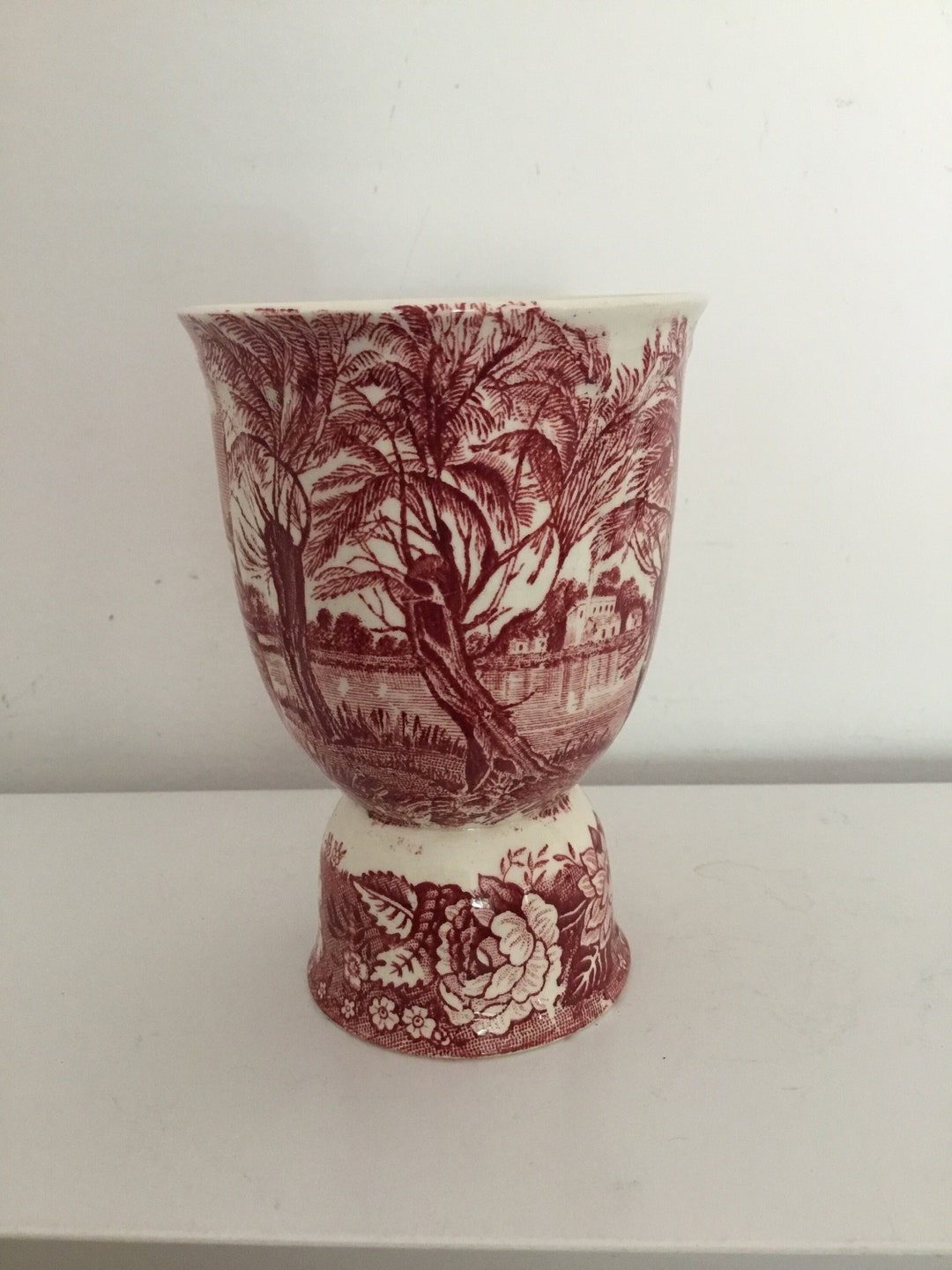 Vintage Palissy Pottery Transfer Ware Egg Cup. Palissy Pottery “thames ...