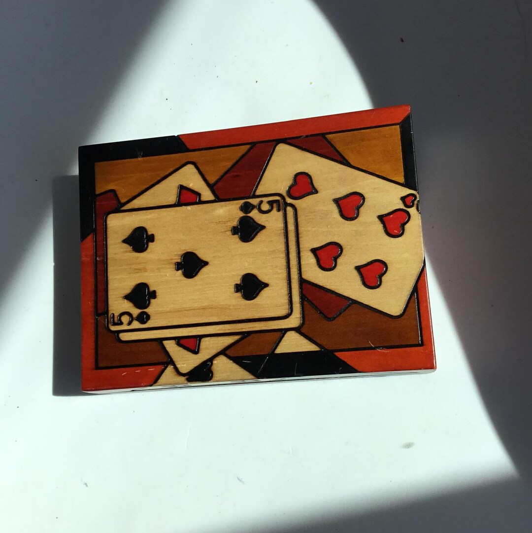 Polish Playing Card Box. Small Wooden Polish Box With Playing Card ...