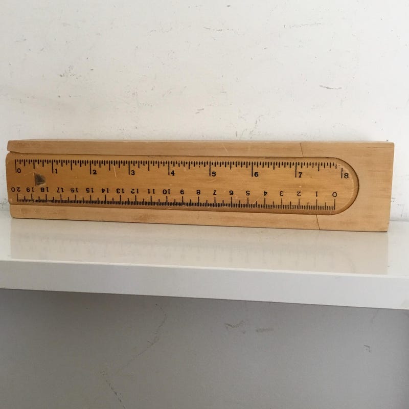 Vintage Wooden Ruler - Etsy