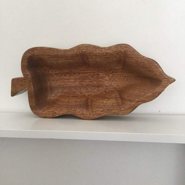 Wooden Leaf Bowl - Etsy