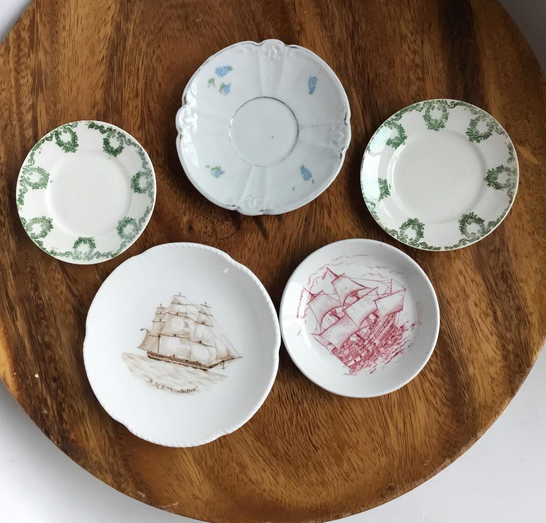 Lot of 5 Butter Pats. Lot of 5 Assorted Size, Age and Design Vintage ...