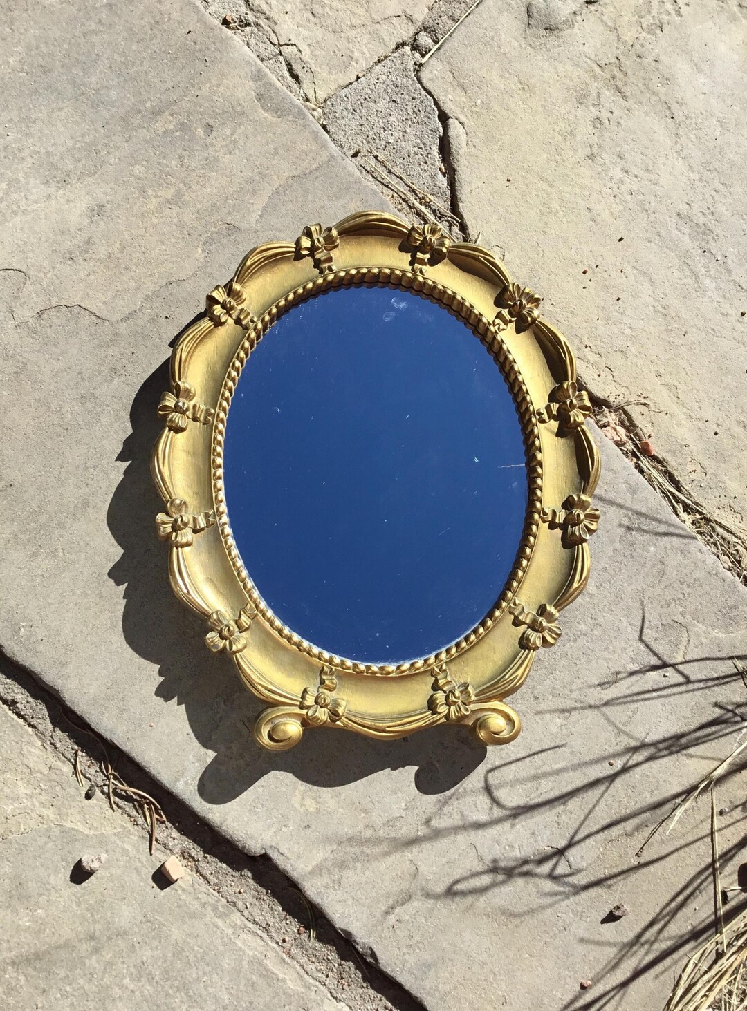 Vintage Syroco Gold Plastic Framed Mirror. Mid Sized Syroco Ornate ...