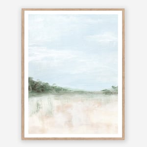Meadow - Minimalist Abstract Landscape Painting Download Wall Art ...