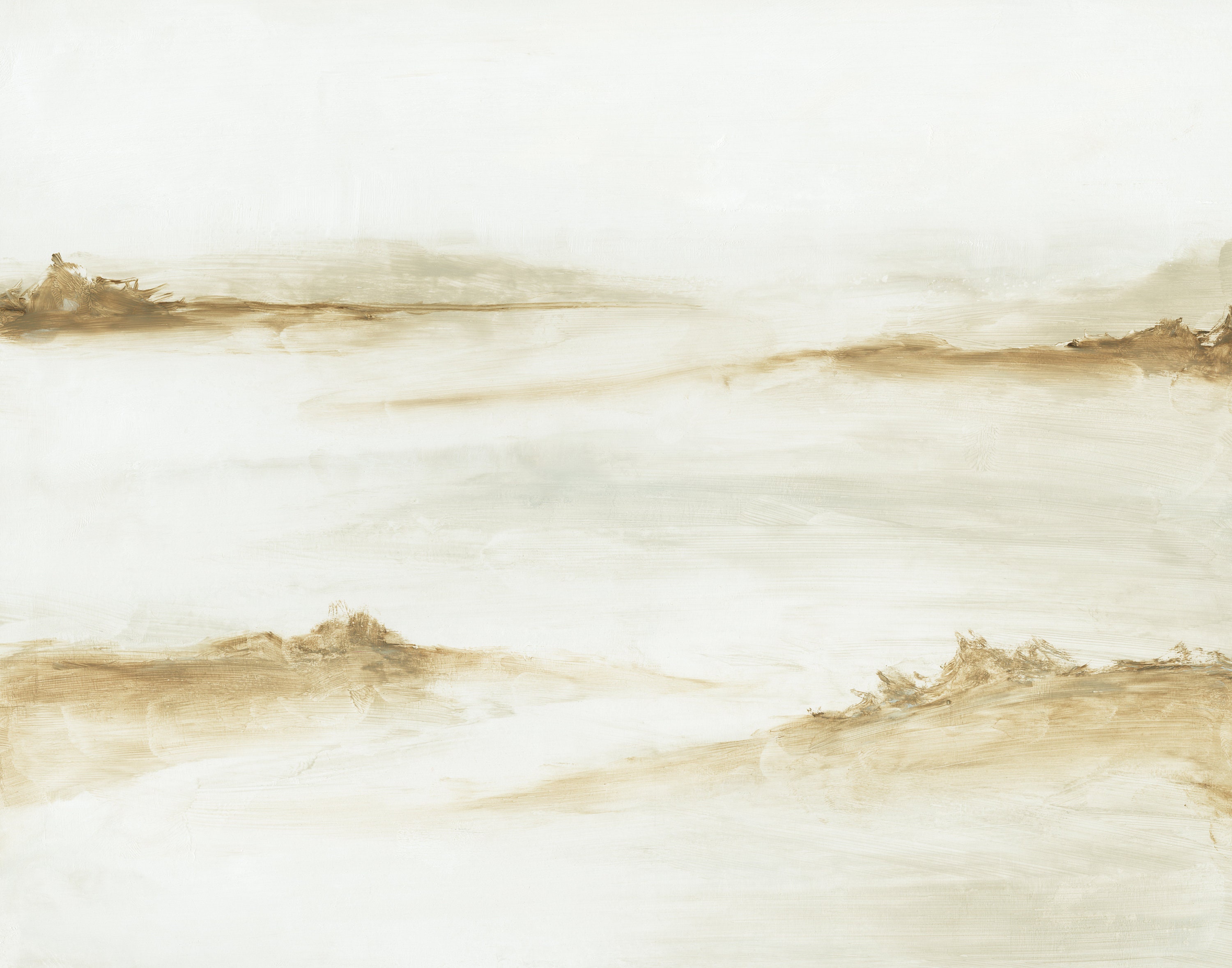 Whisper - Muted Neutral Abstract Landscape Painting Printable Wall Art ...