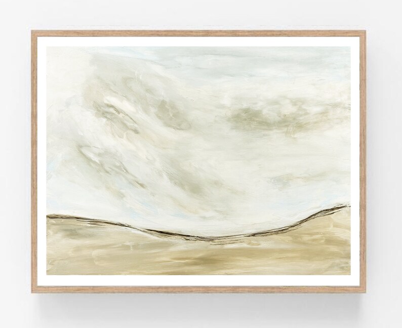 Undeniable Abstract Printable Landscape Painting Neutral - Etsy