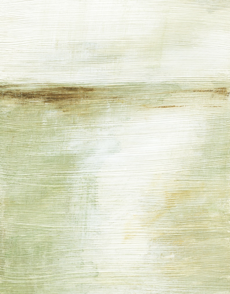Genuine - Muted Green Landscape Abstract Printable Art Print Painting ...