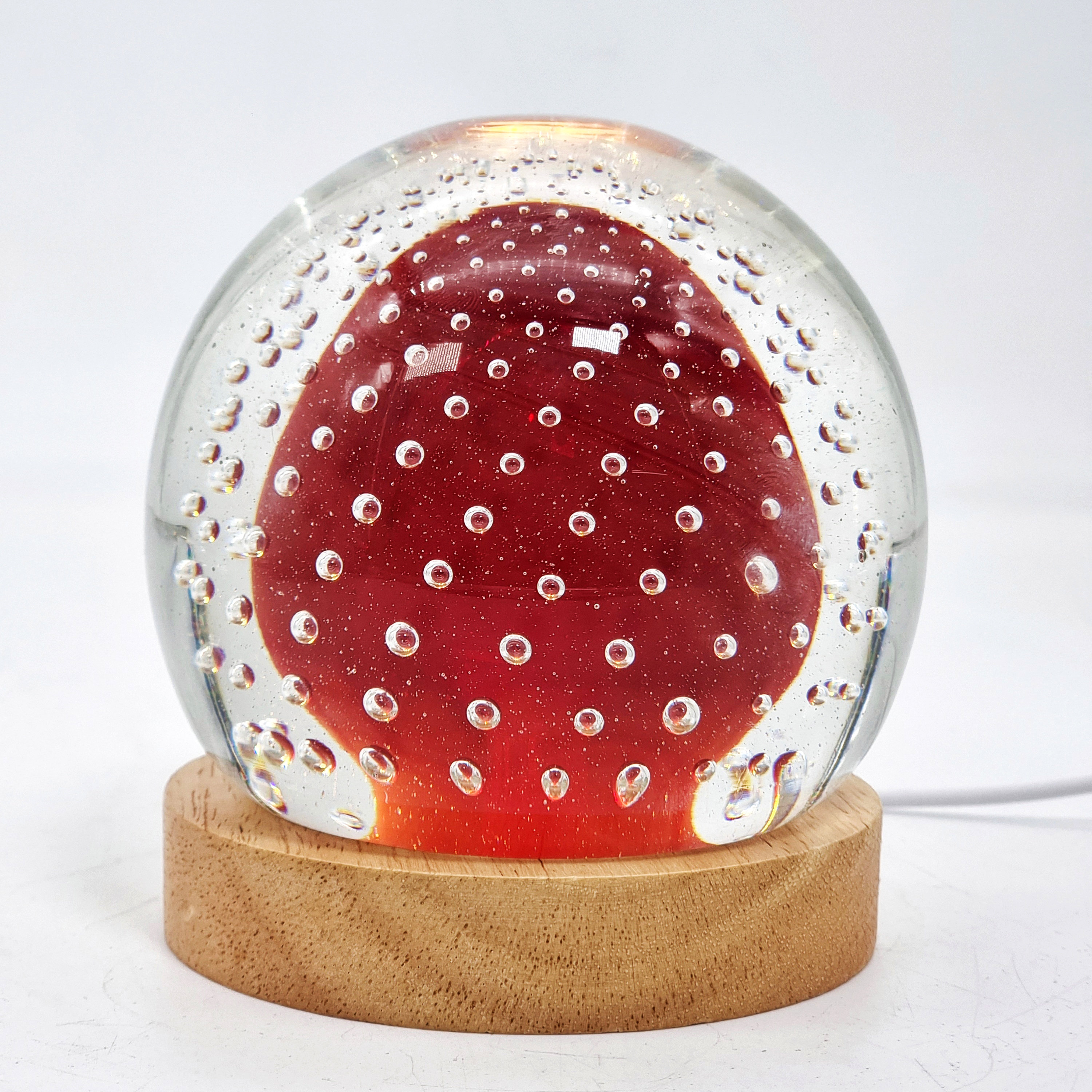 Handmade Murano Glass Diffuser and Lamp Red Glass Lamp Hand Blown Glass ...