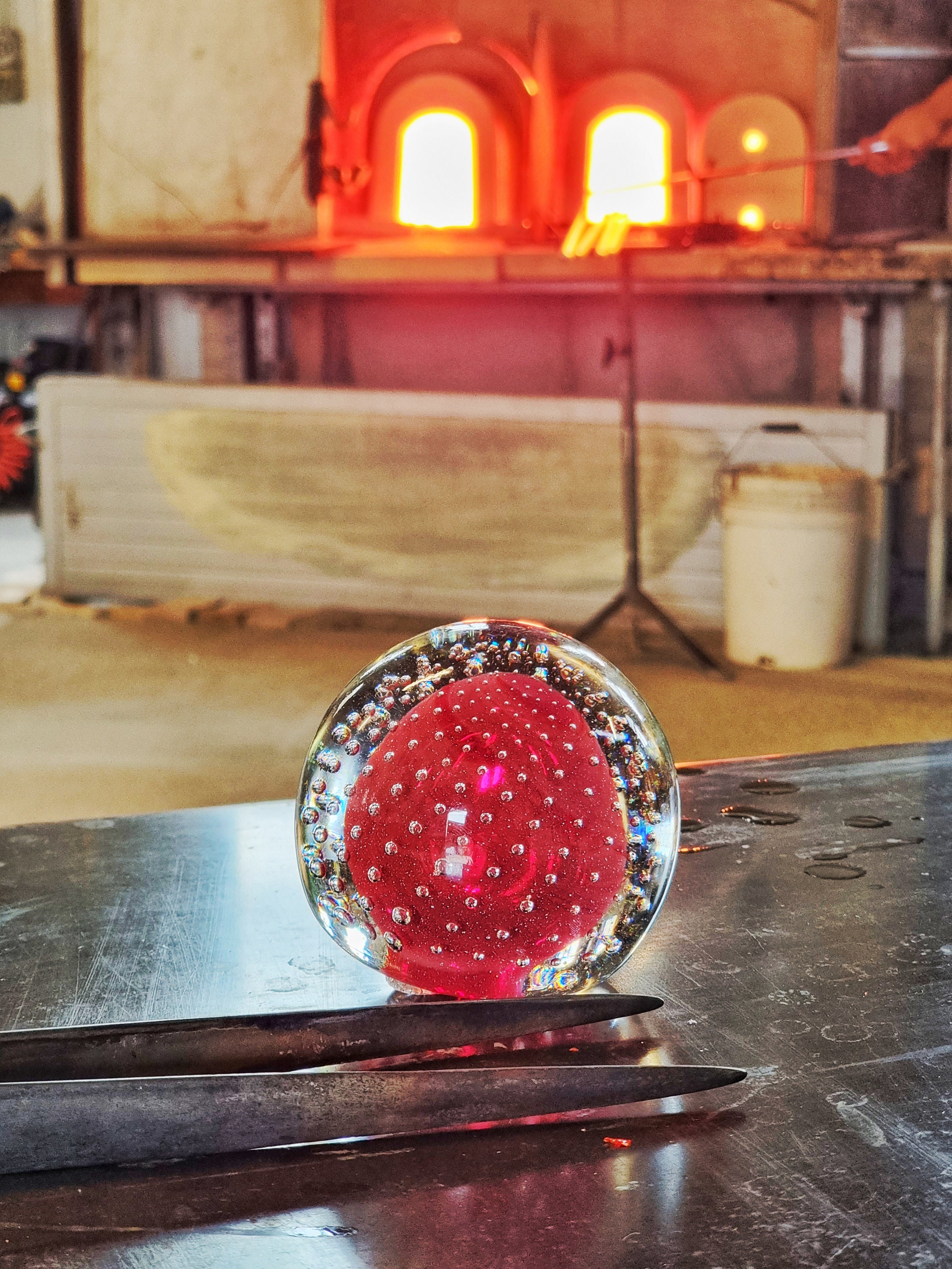 Handmade Murano Glass Diffuser and Lamp Red Glass Lamp Hand Blown Glass ...