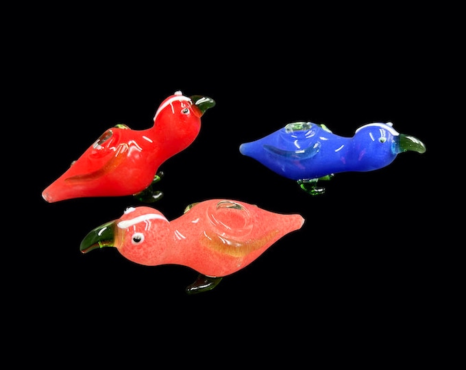 Parrot Pipe Glass Unique Smoking Pipes 5" 100GR - Etsy