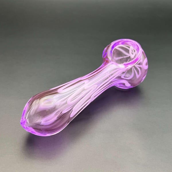 Purple Glass Pipe - Etsy