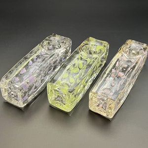 Square Hand Pipe 4 Unique Glass Pipe Cube Bowl Cute Girly Small Pipes ...