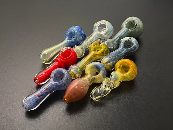 Mystery Glass Pipes Smoking Hand Pipe Glass Handmade Unique | Etsy