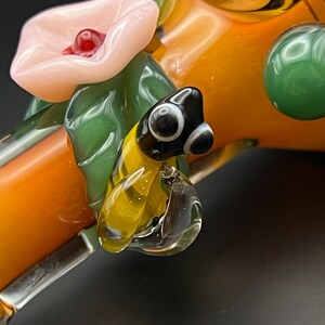 Flower Glass Pipe Girly Bee Pipes Beautiful Girly Pipe - Etsy