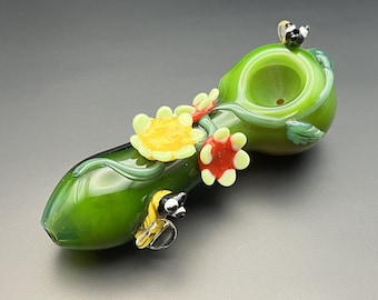 Ladybug Glass Pipe Ladybird Smoking Pipe 3,5 - Etsy